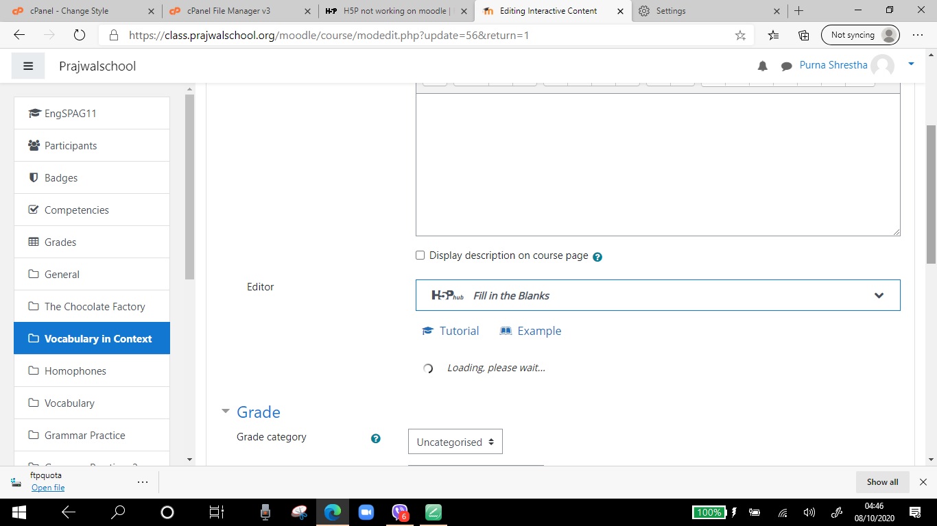 H5P contents are not displayed in Moodle 3.9.2+ | H5P